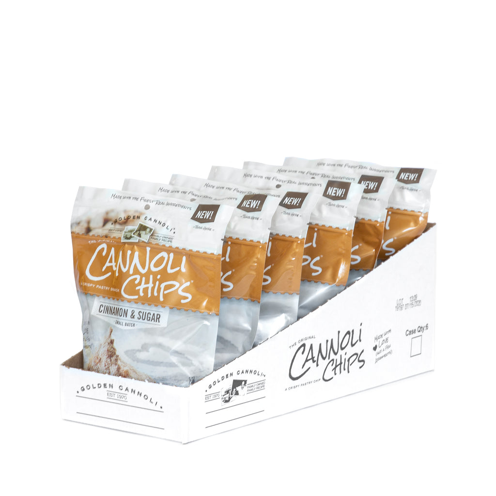 Cinnamon Sugar Cannoli Chips – Golden Cannoli Shells Company